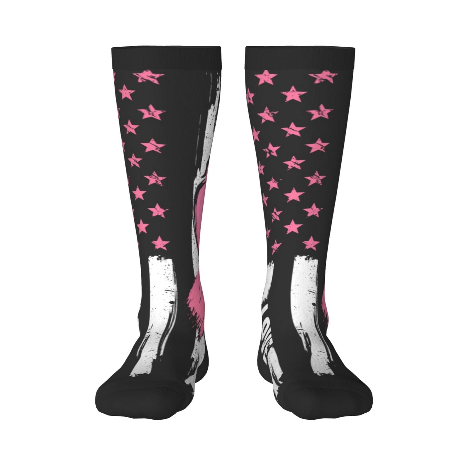 Sigee Ribbon Breast Cancer Awareness for Socks for Men Women Socks ...