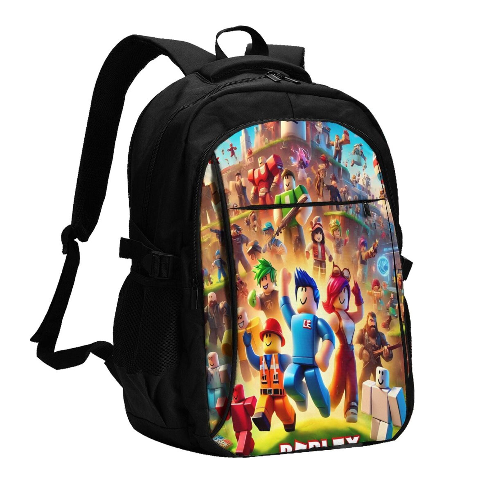 Sigee Roblox (20) for USB Charging Laptop Backpack, Casual College Bag ...