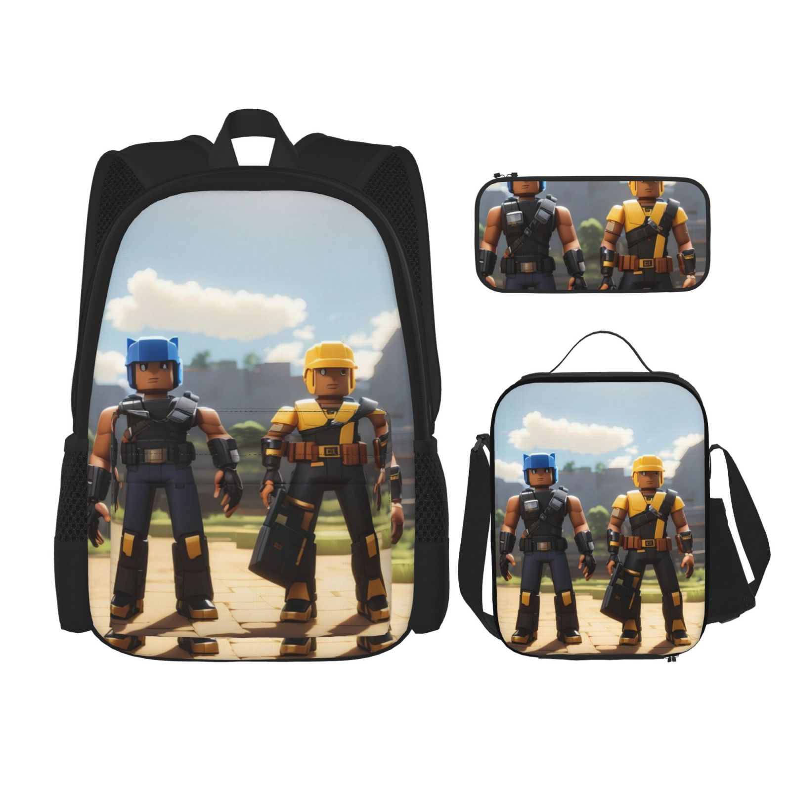 Sigee Roblox (30) pattern Backpack Travel Backpacks With Lunch Bag ...