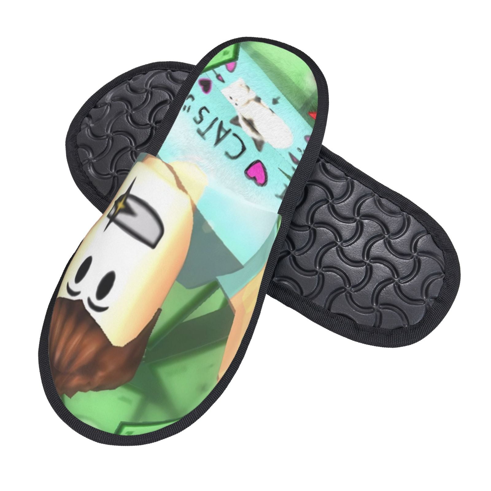 Sigee Roblox (60) for Cozy Furry Slippers Super Soft Indoor and Outdoor ...