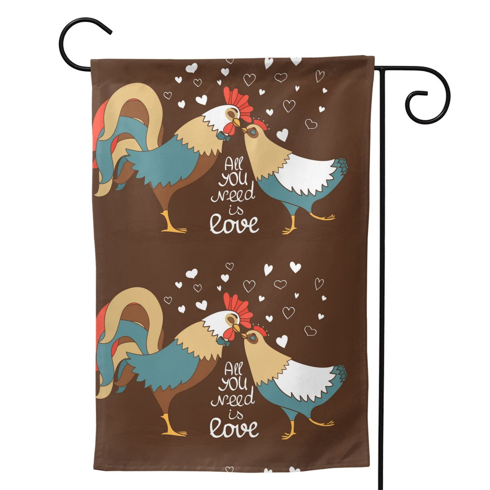 Sigee Rooster And Chicken for Live Happy Decorative Small Garden Flag ...