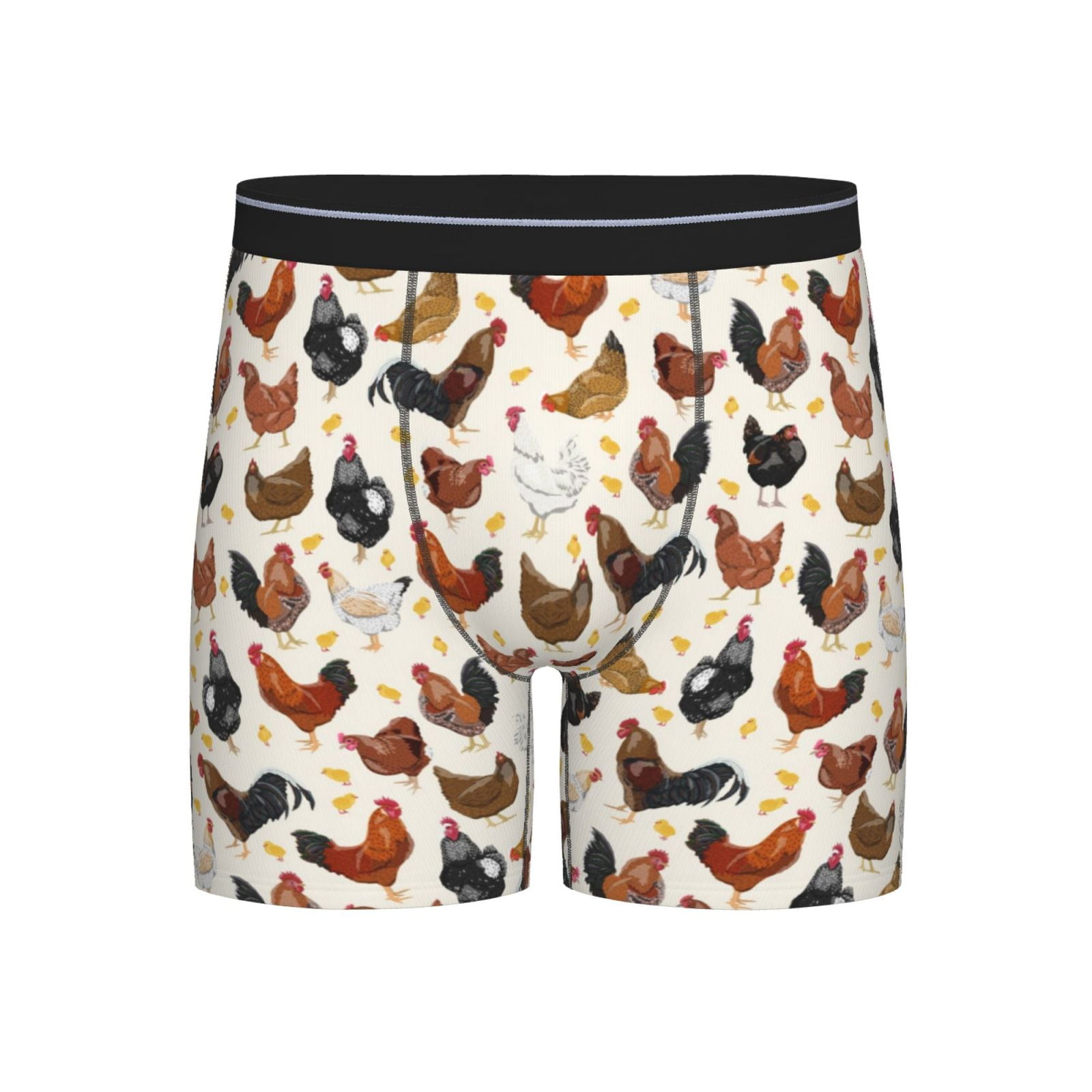 Sigee Roosters and Chickens for Men's Boxer Briefs,Moisture Wicking and ...