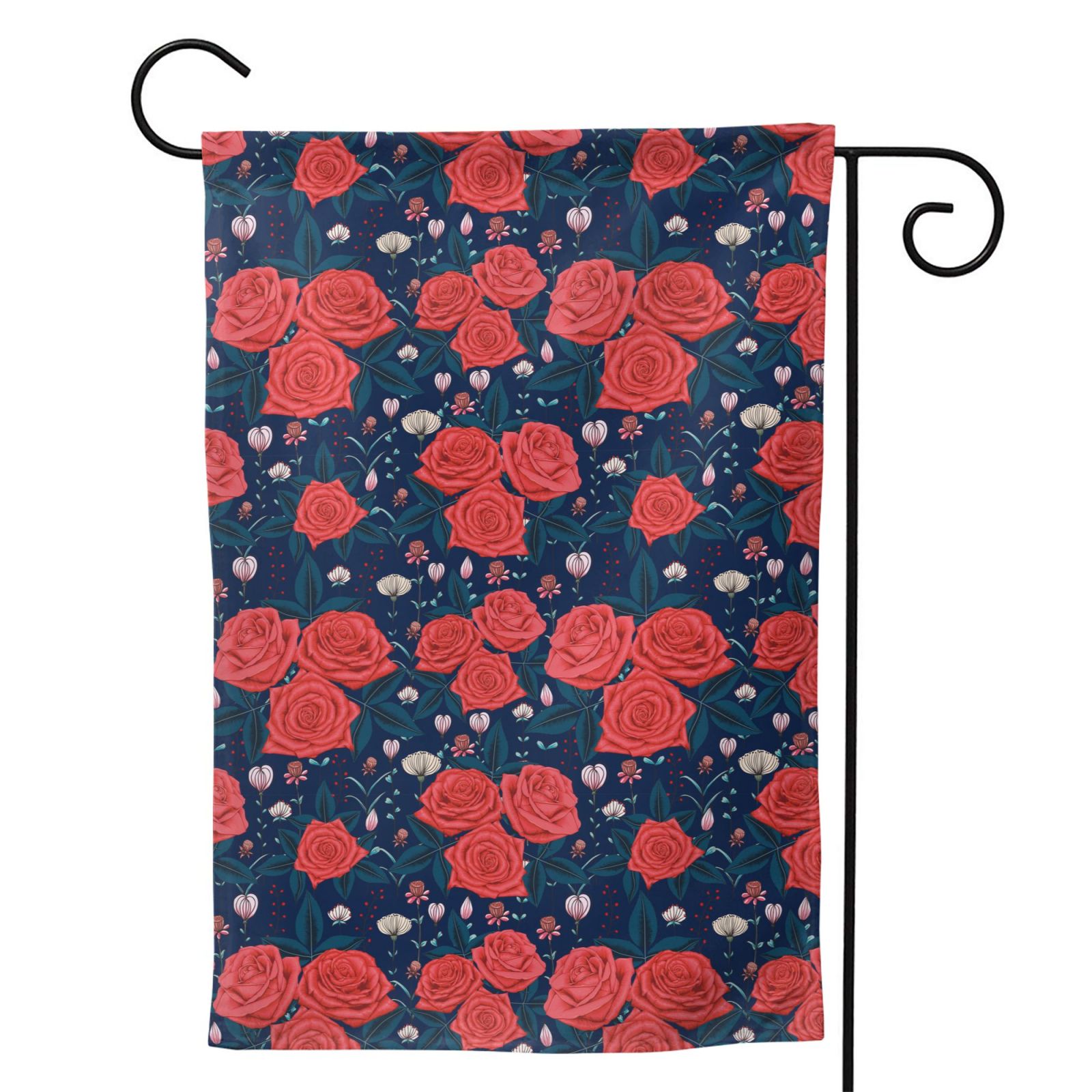 Sigee Rose Flower for Live Happy Decorative Small Garden Flag,Double ...