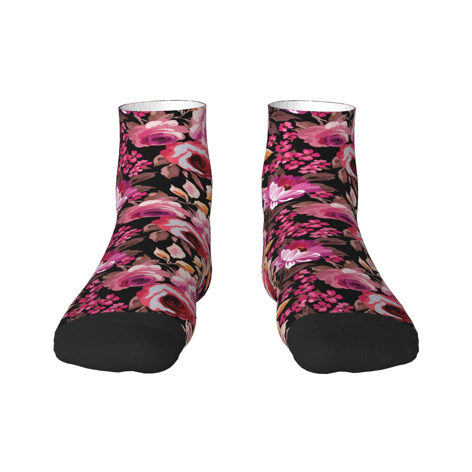 Sigee Rose Flowers for Crew Soft Moisture-wicking Socks ,Cushion ...