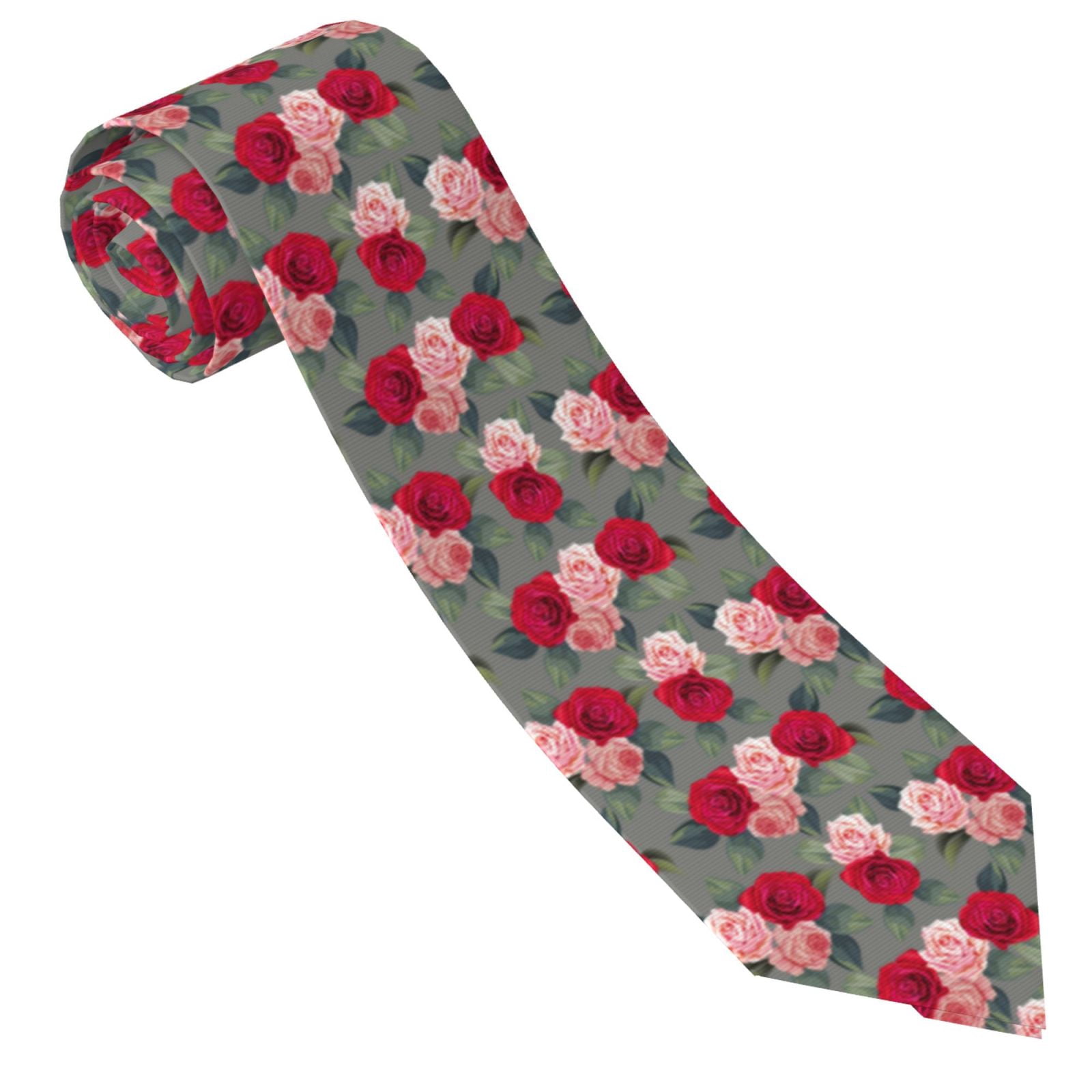 Sigee Rose Flowers for Elegant Men's Necktie,Classic Tie for Formal and ...