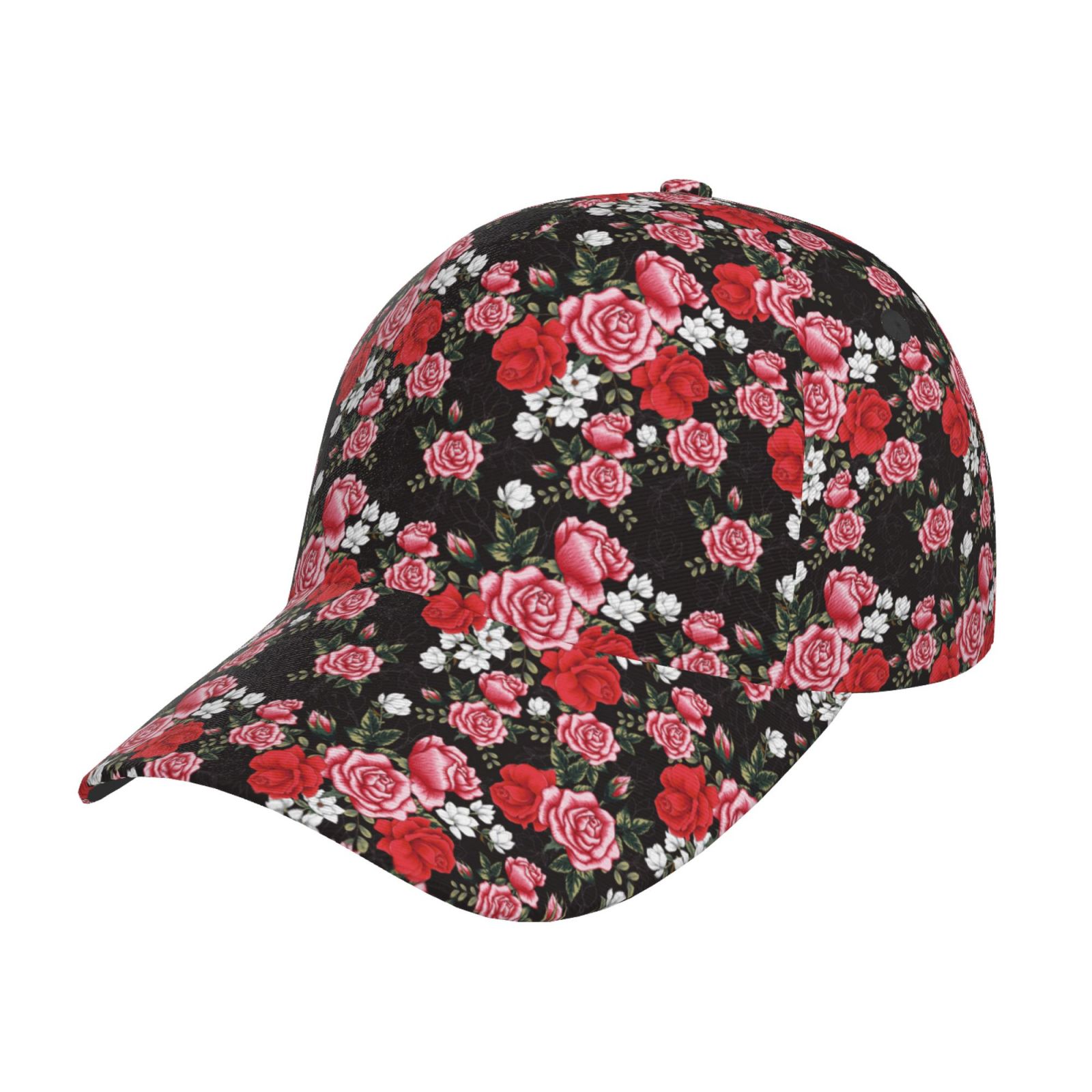 Sigee Rose Flowers for Fashionable curved brim baseball cap for Men ...