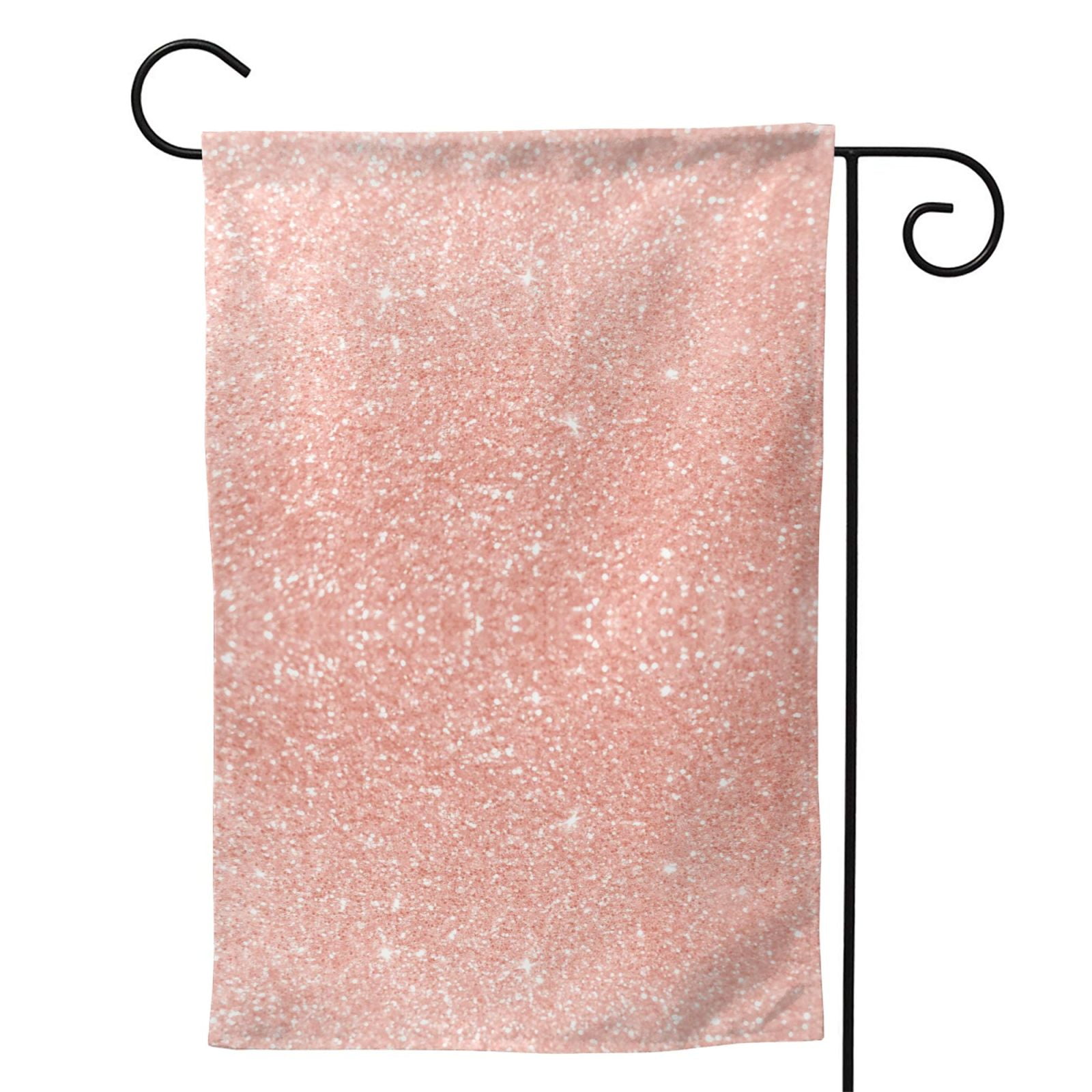 Sigee Rose Gold Glitter for Live Happy Decorative Small Garden Flag ...