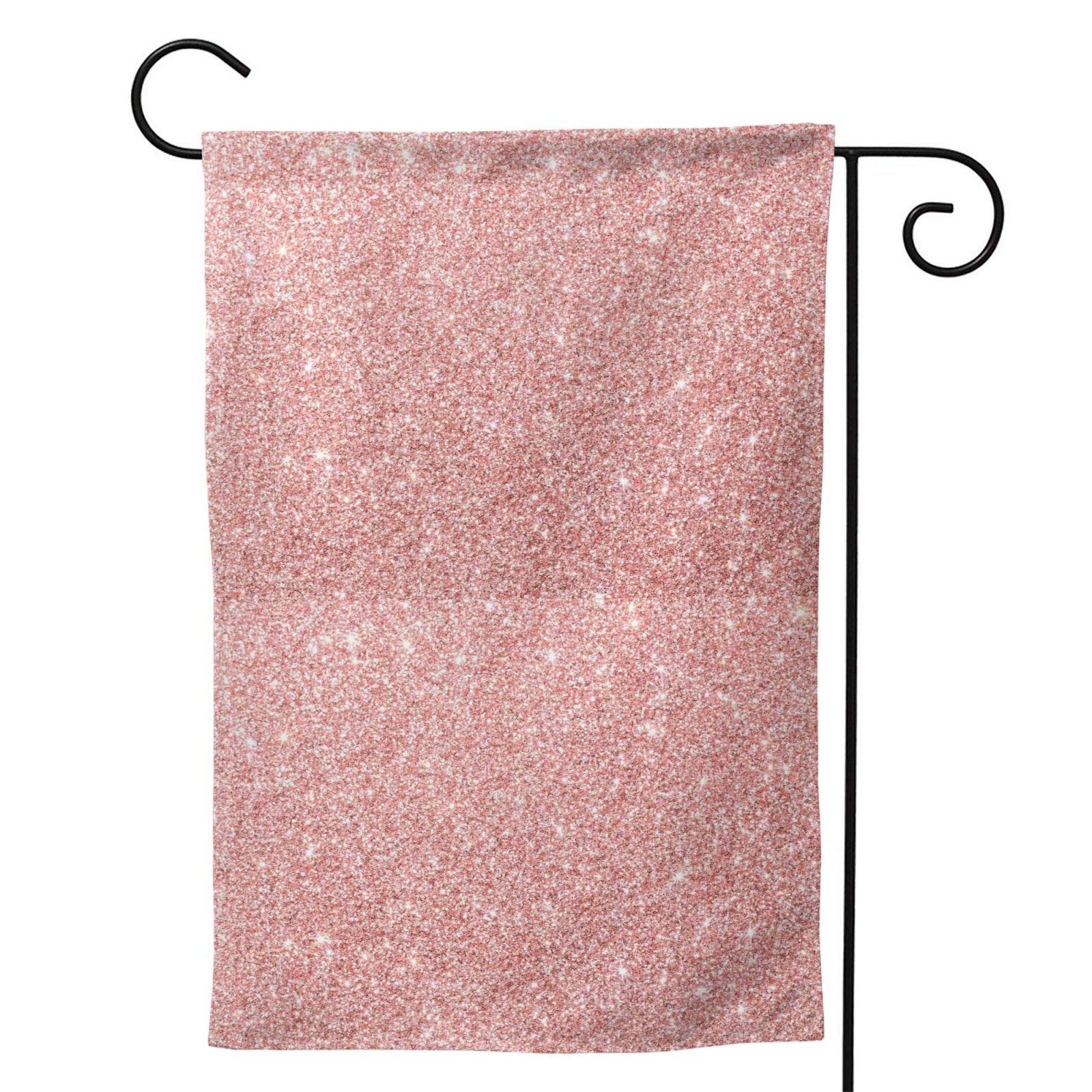 Sigee Rose Gold Glitter for Live Happy Decorative Small Garden Flag ...