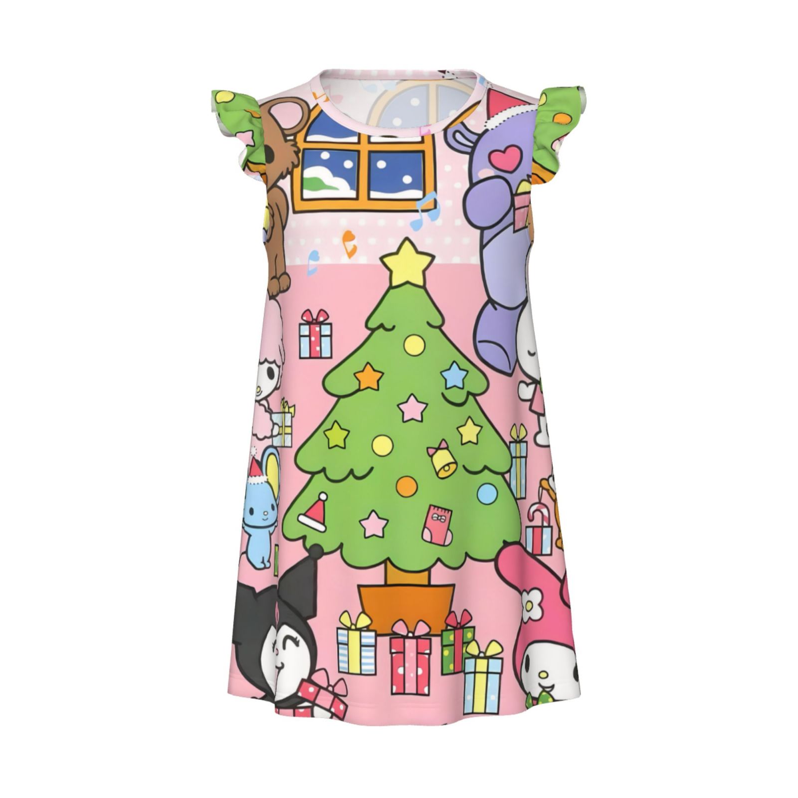 Sigee Sanrio Aw for Girls Sleepwear, Night Sleep Dress Pajamas, Kids ...
