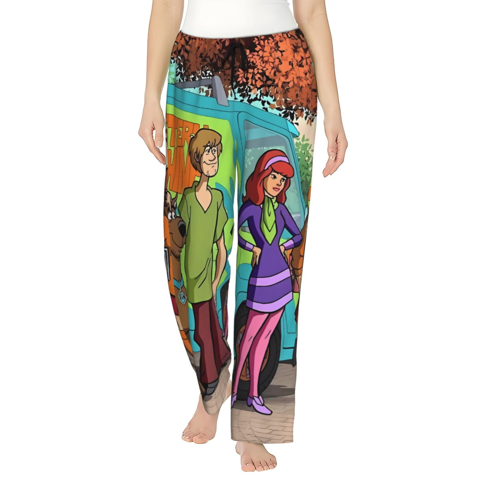 Sigee Scooby-Doo Ac Print Women's Soft Pajama Pants - Breathable and ...