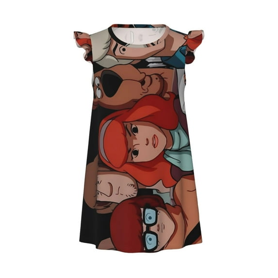 Sigee Scooby-Doo Al for Girls Sleepwear, Night Sleep Dress Pajamas ...