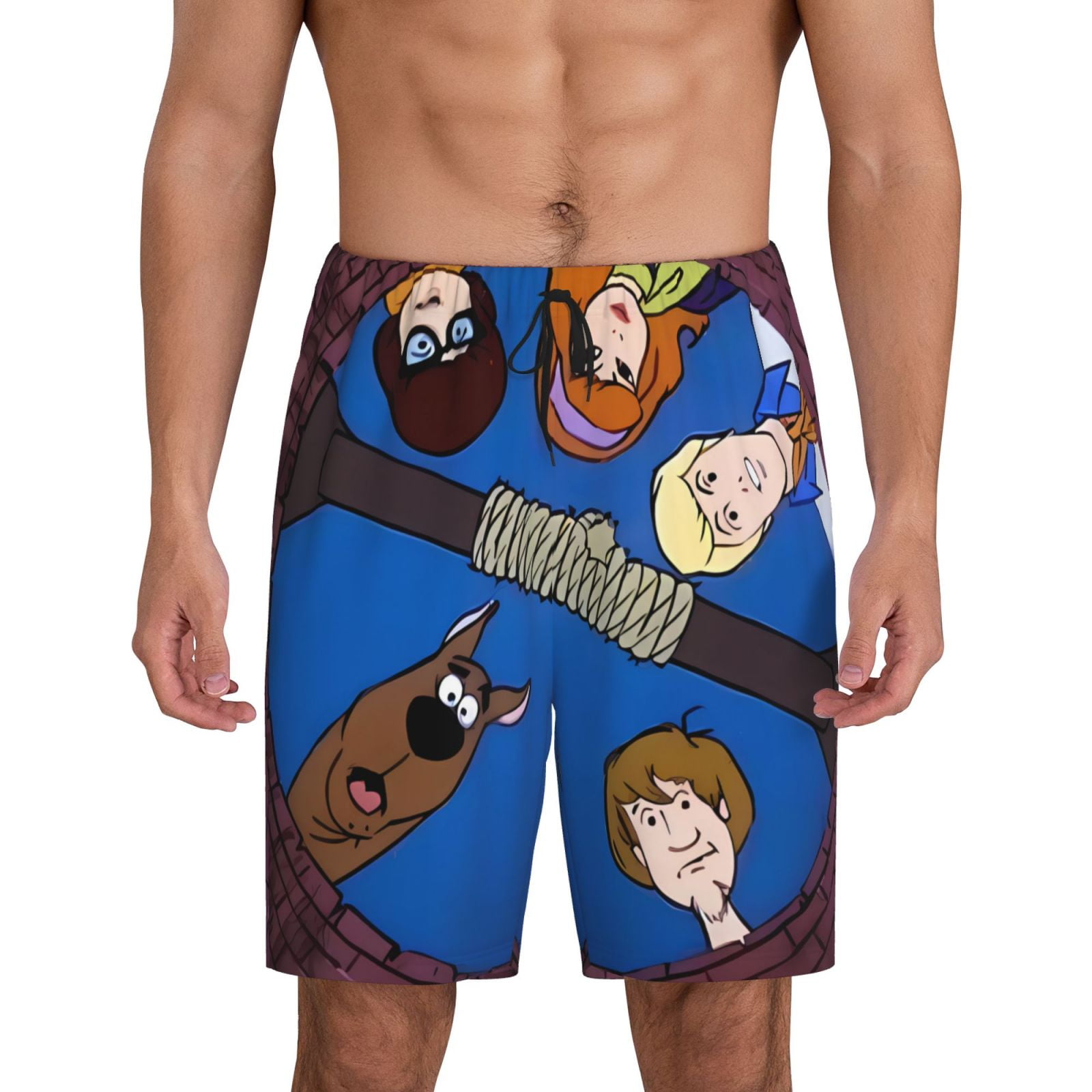 Sigee Scooby-Doo Ap for Men's Short Pajama Pants Soft Pants Sleep Pj ...