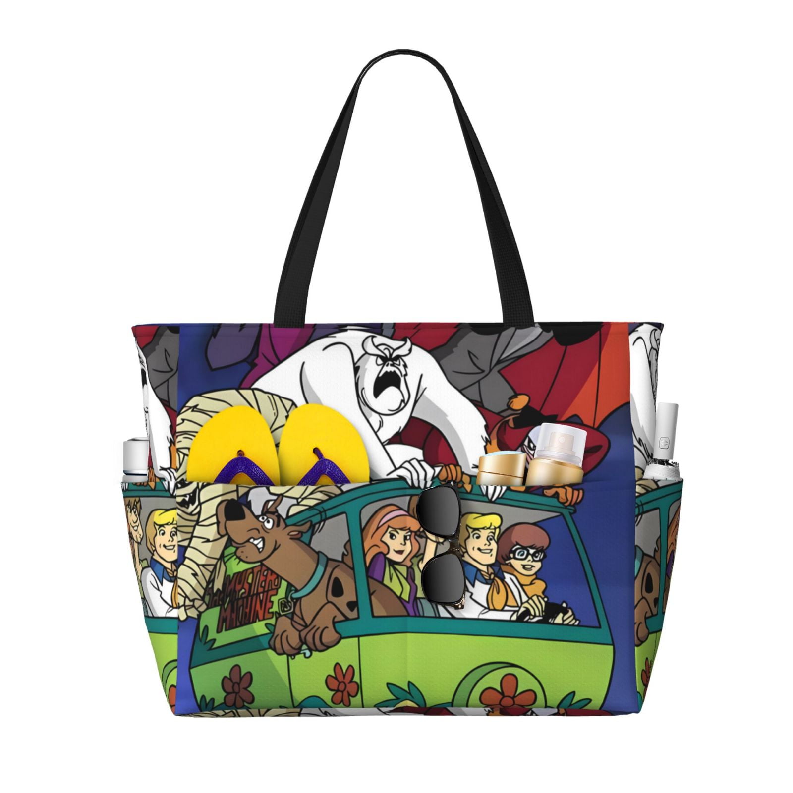 Sigee Scooby-Doo Bi Print Extra Large Waterproof Beach Travel Bag with ...
