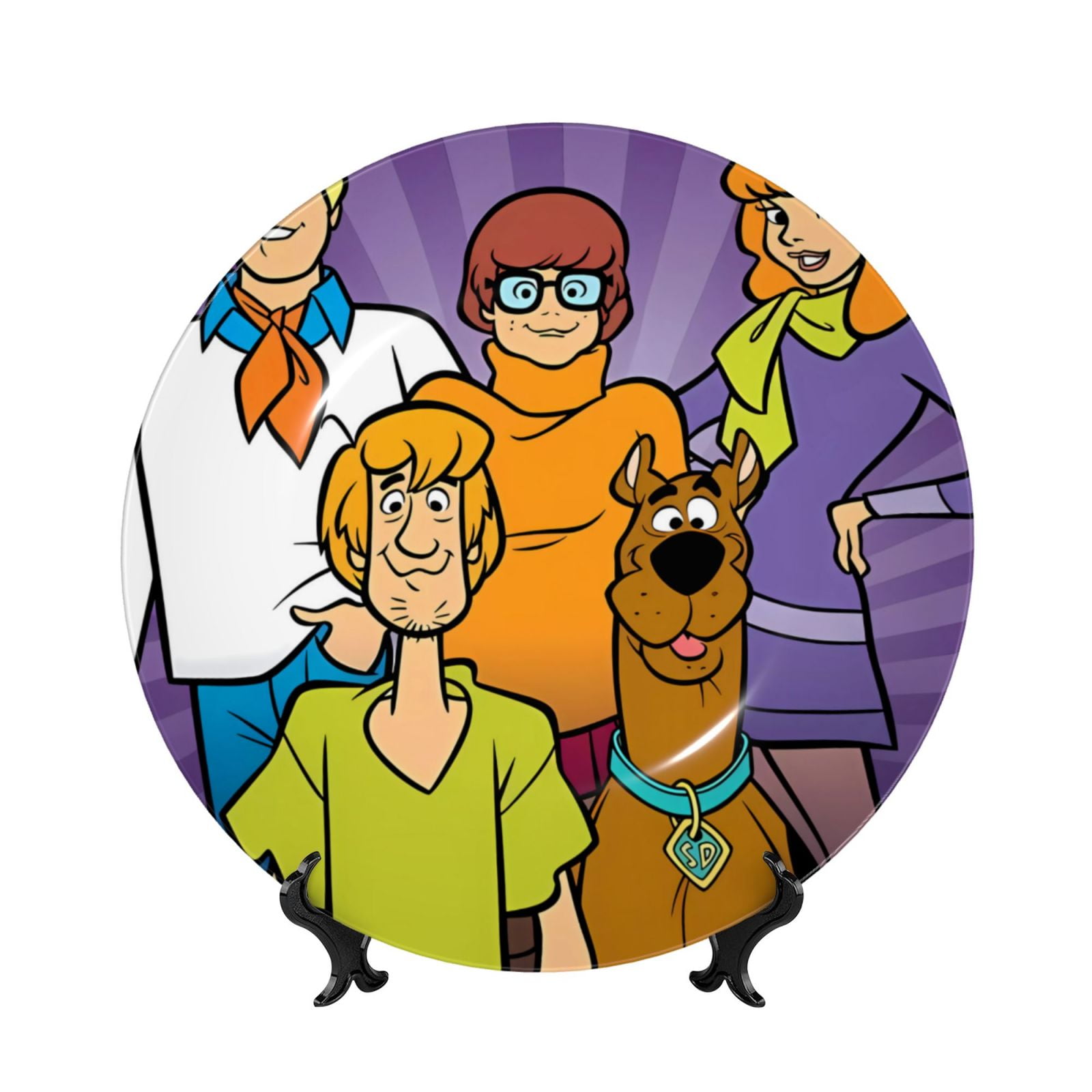Sigee Scooby-Doo Bw for Bone China Decorative Plate with Stand ...