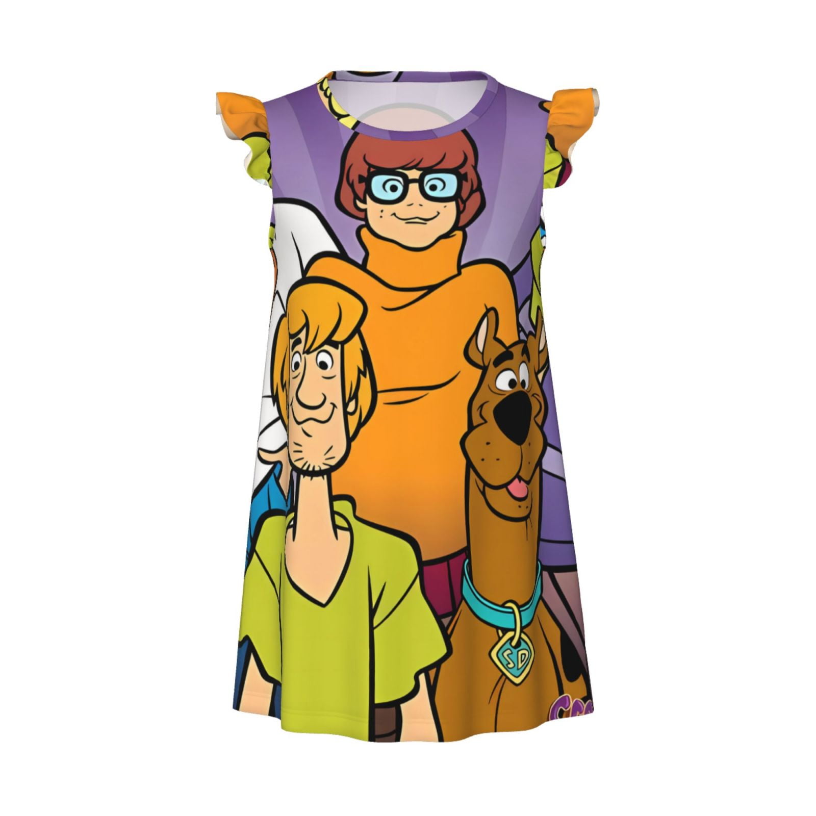 Sigee Scooby-Doo Bw for Girls Sleepwear, Night Sleep Dress Pajamas ...