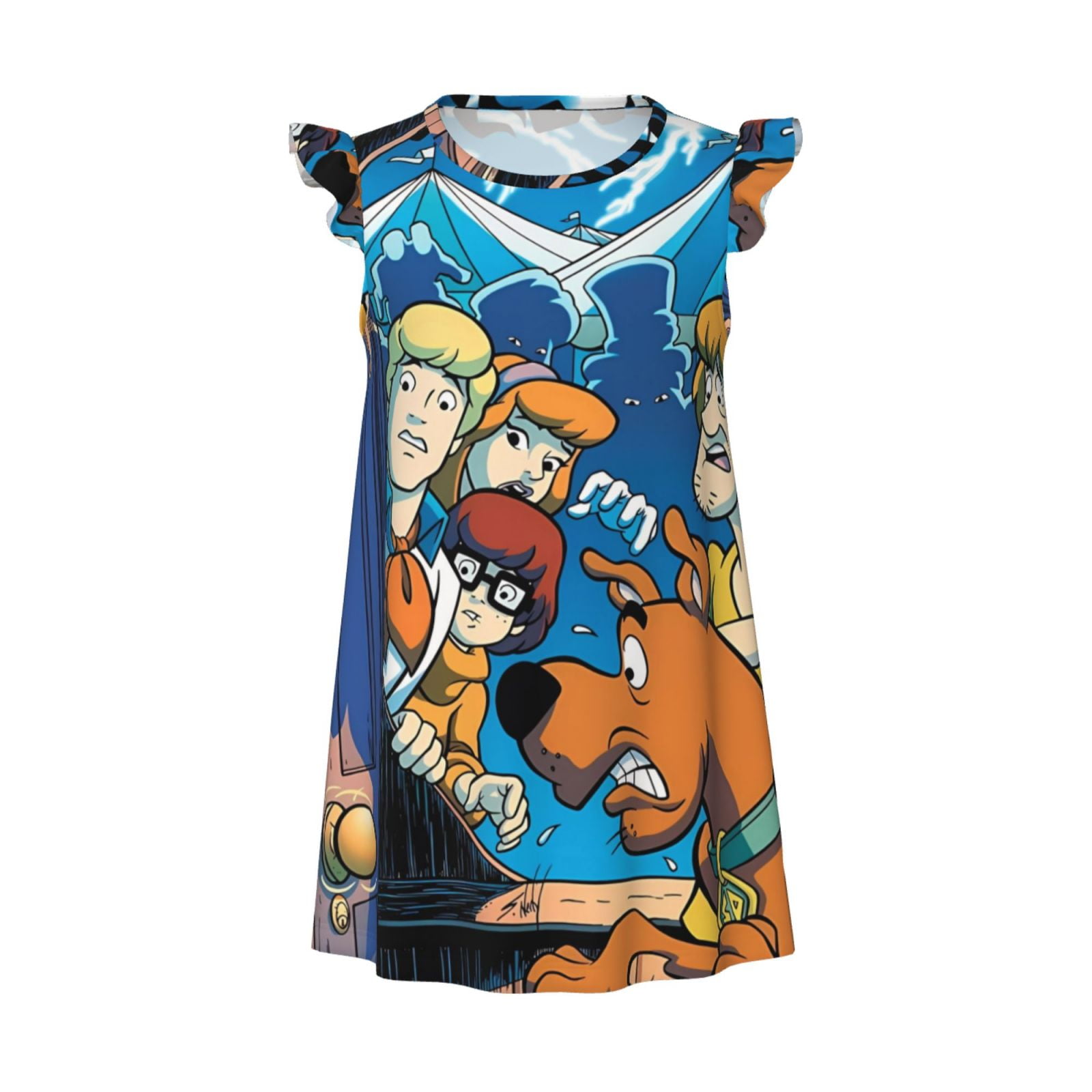 Sigee Scooby-Doo E for Girls Sleepwear, Night Sleep Dress Pajamas, Kids ...