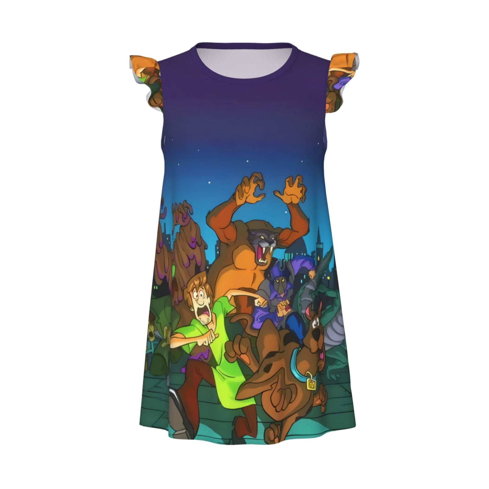 Sigee Scooby-Doo P for Girls Sleepwear, Night Sleep Dress Pajamas, Kids ...