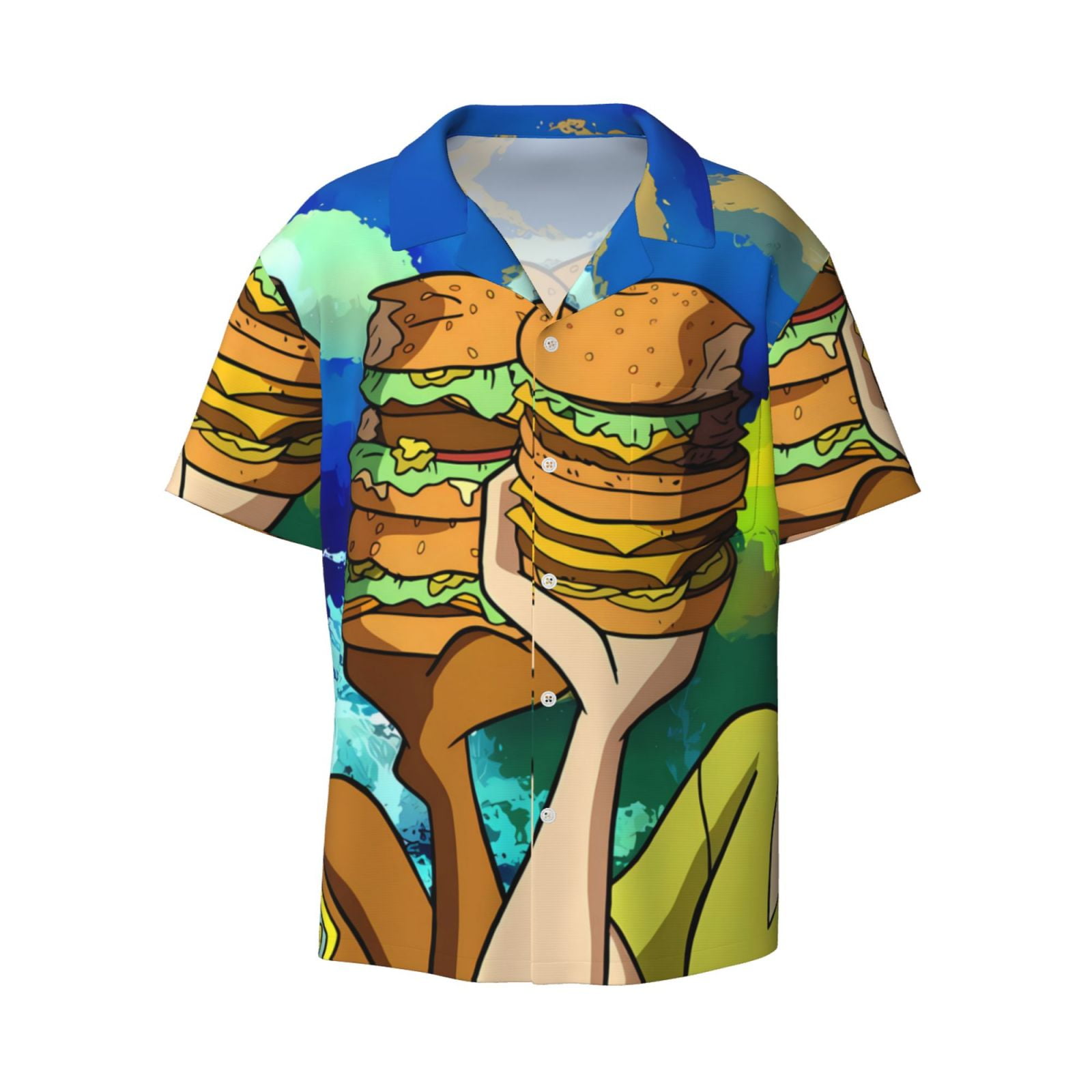 Sigee Scooby-Doo V for Men's Casual Short Sleeve Button Down Shirts Men ...