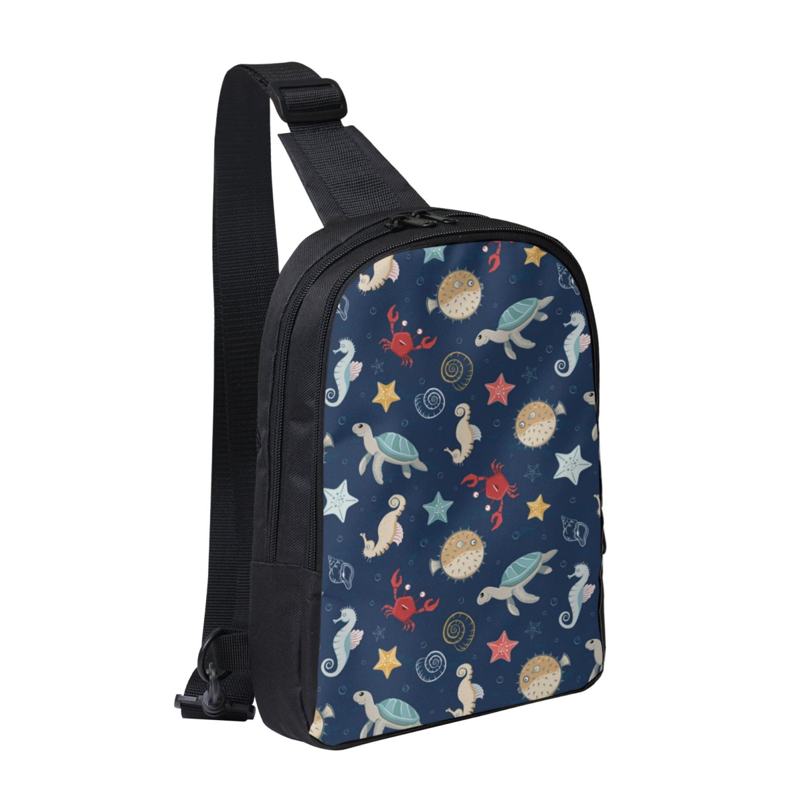 Sigee Sea Creatures for Dual Pocket Sling Backpack Hiking Daypack ...