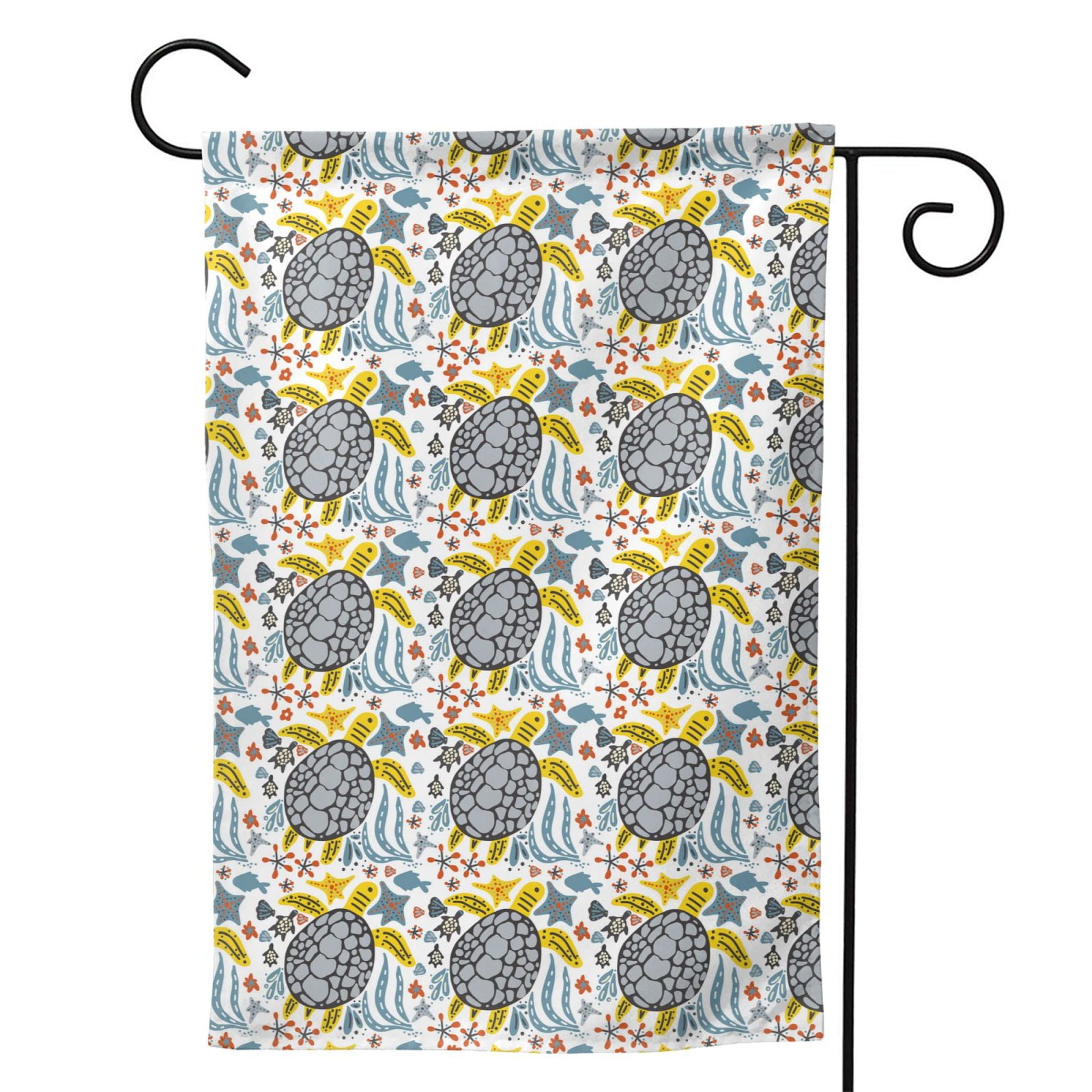 Sigee Sea Turtle for Live Happy Decorative Small Garden Flag,Double ...