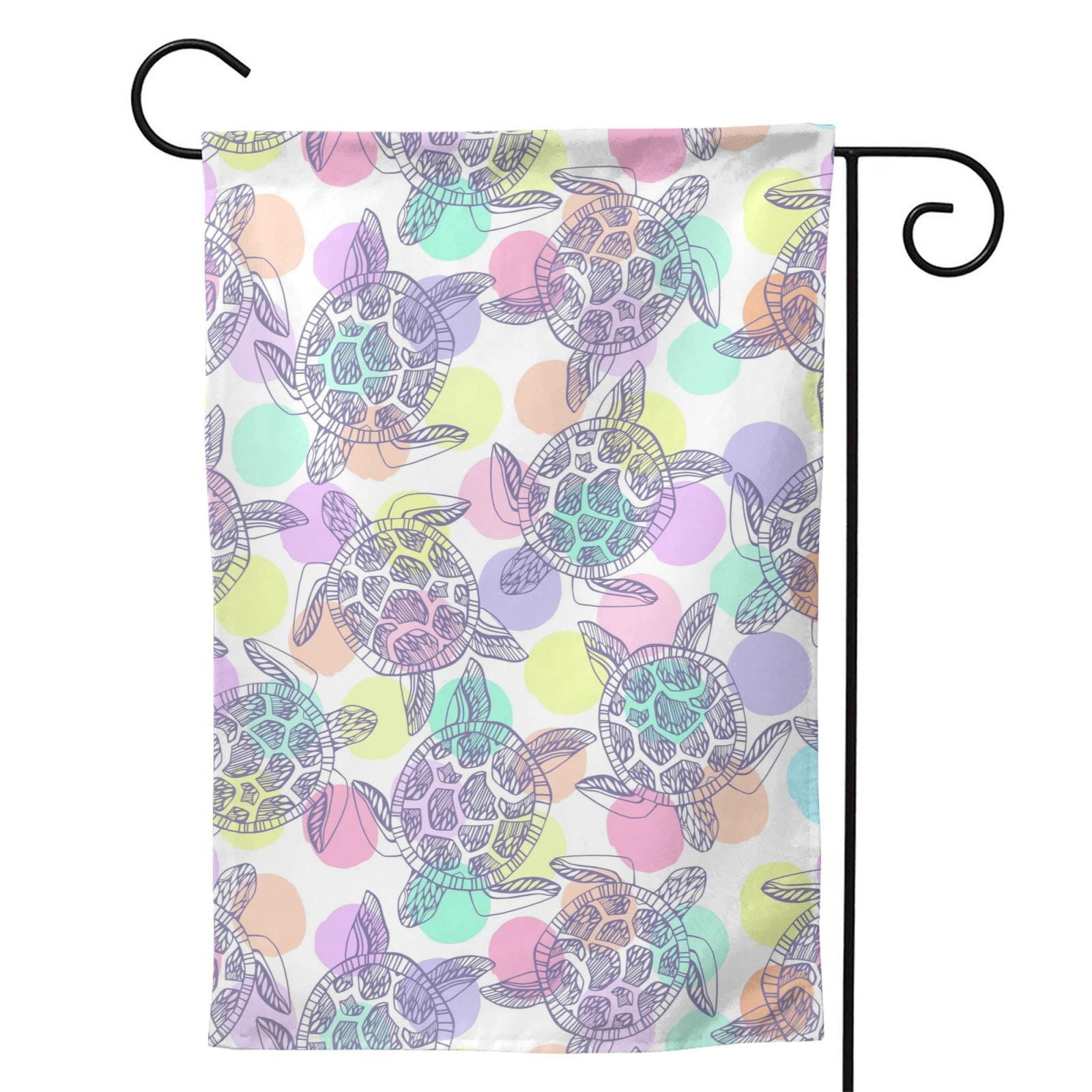 Sigee Sea Turtles for Live Happy Decorative Small Garden Flag,Double ...