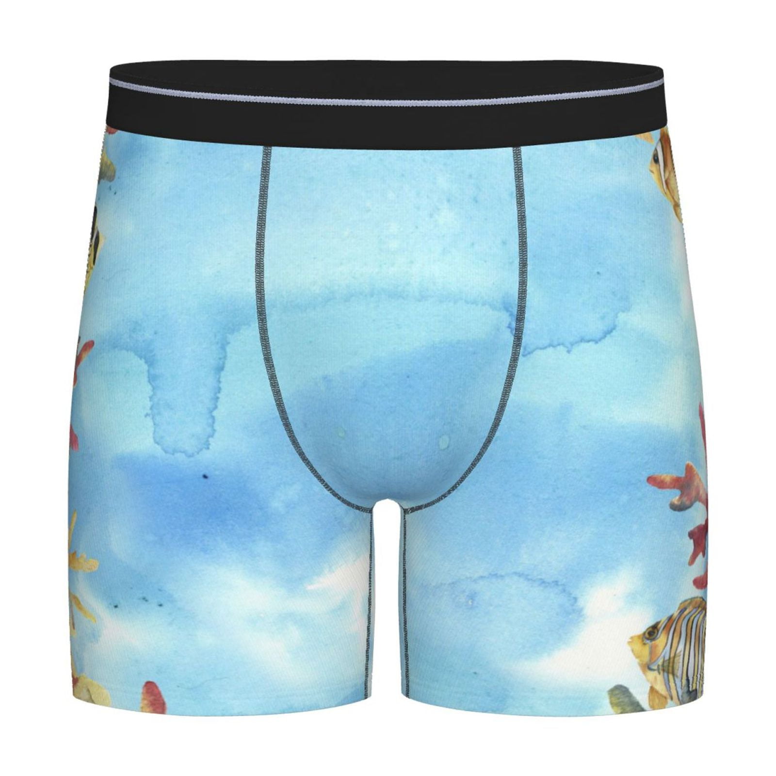 Sigee Sea and Fish for Men's Boxer Briefs,Moisture Wicking and ...