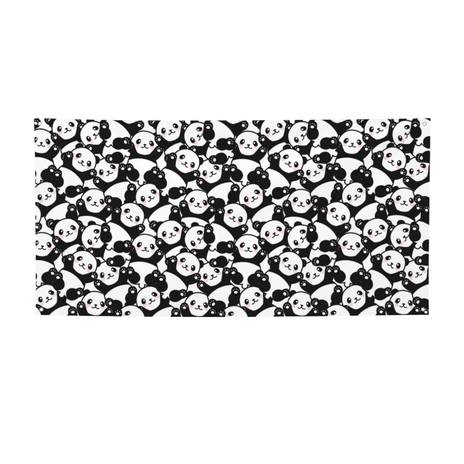 Sigee Seamless Pattern Cute Panda for Large Happy Holiday Banner for ...