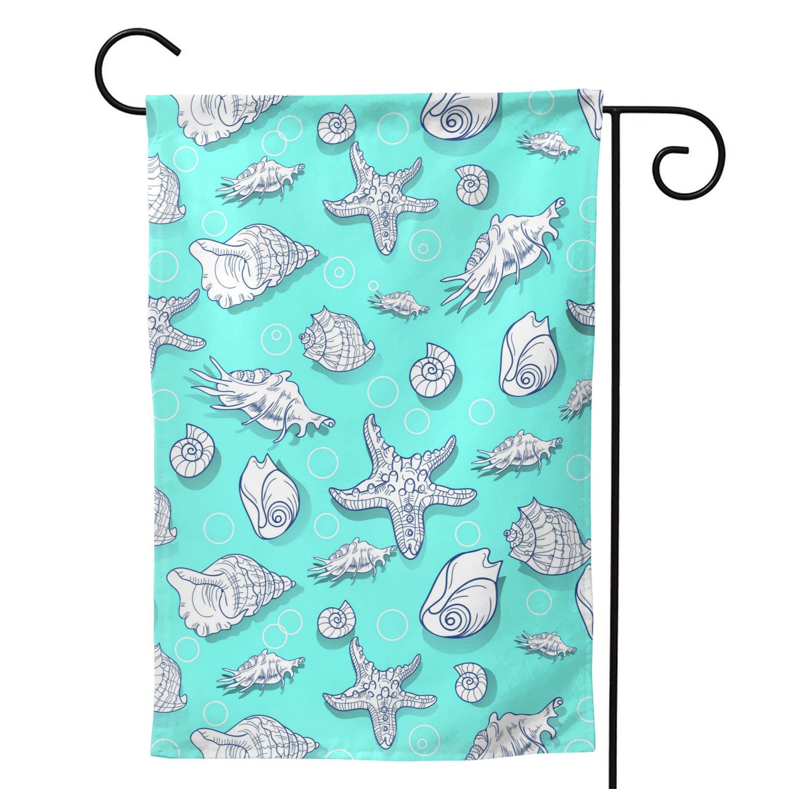Sigee Seashell And Starfish for Live Happy Decorative Small Garden Flag ...