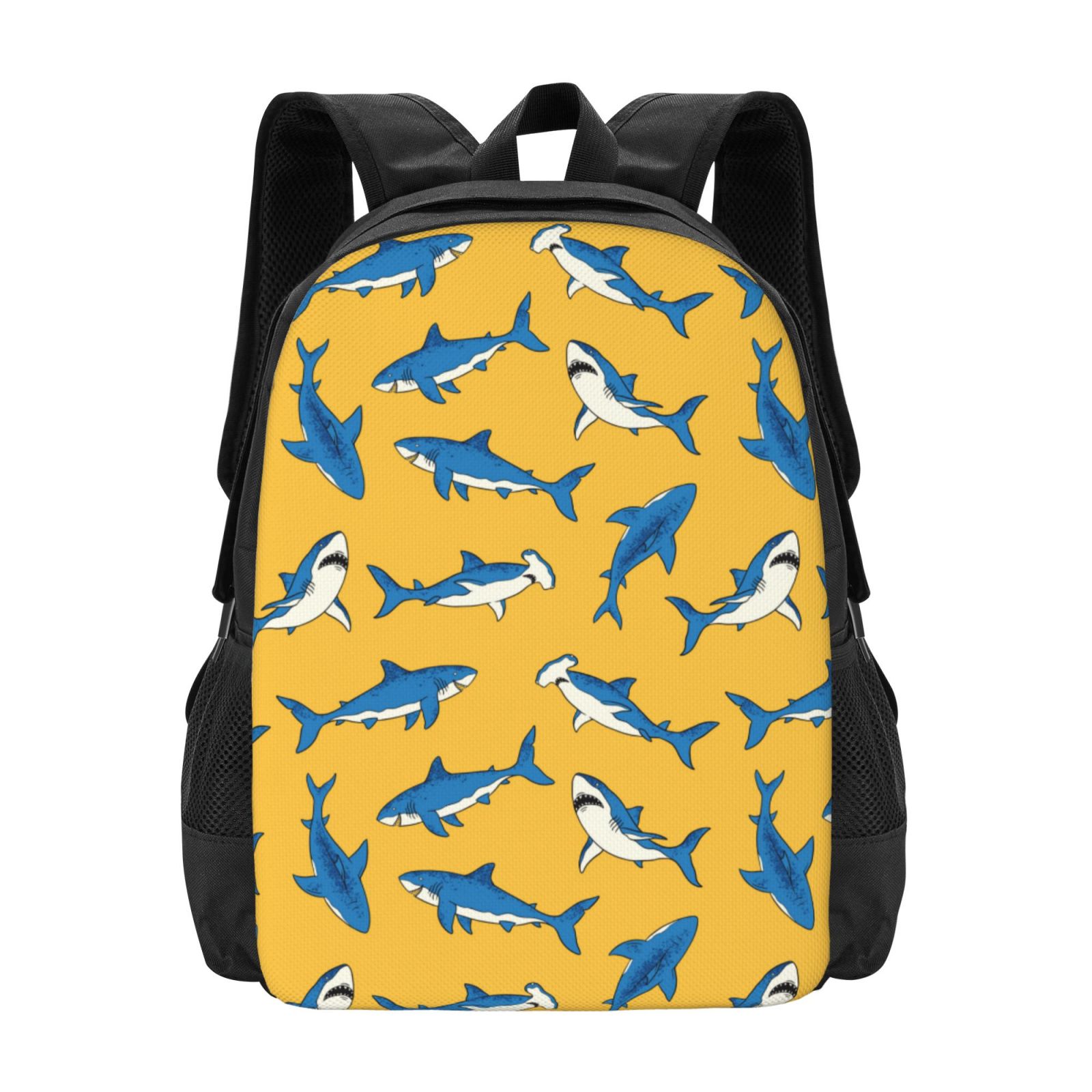 Sigee Shark Print for Simple large capacity backpack Travel Laptop ...