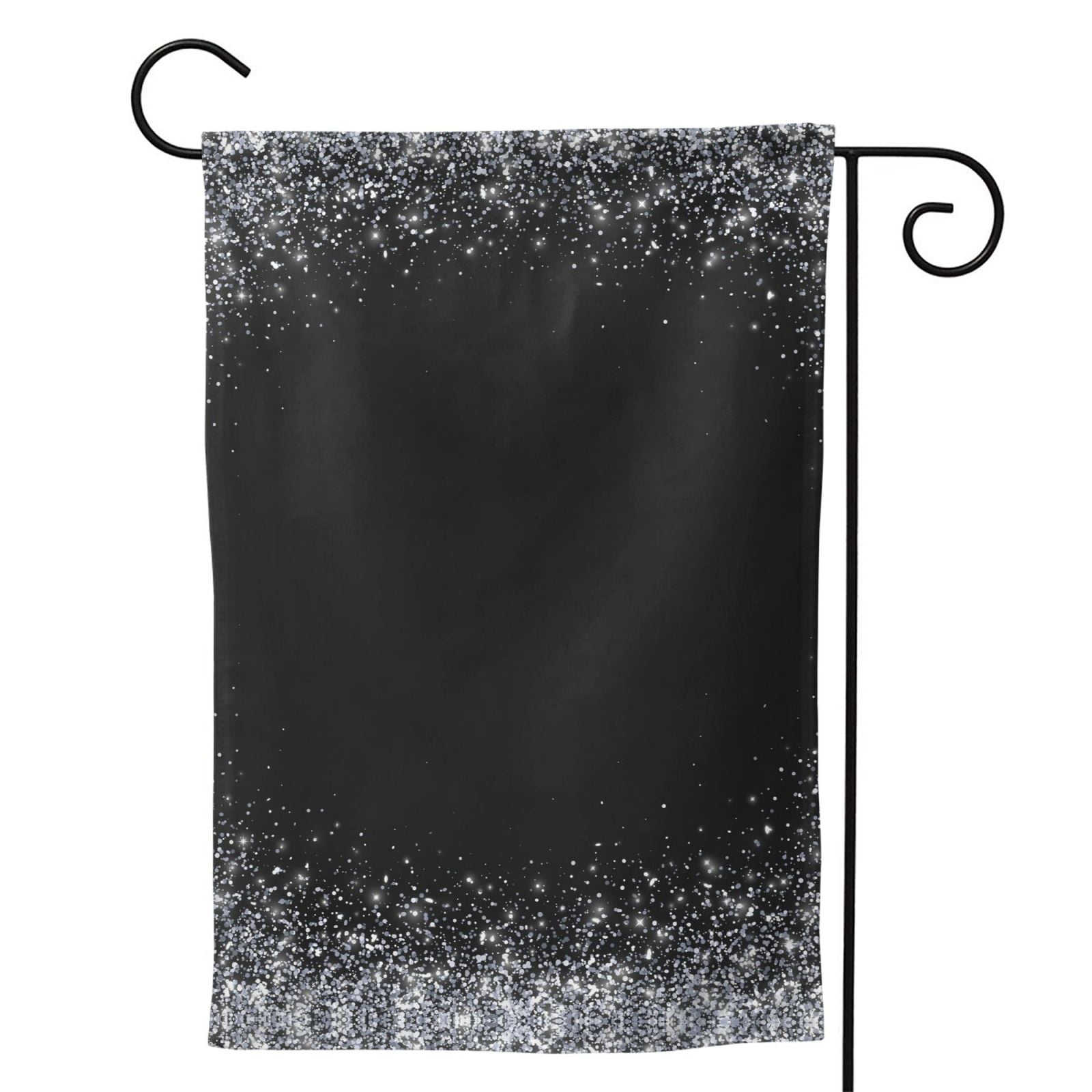 Sigee Silver Glitter1 for Live Happy Decorative Small Garden Flag ...