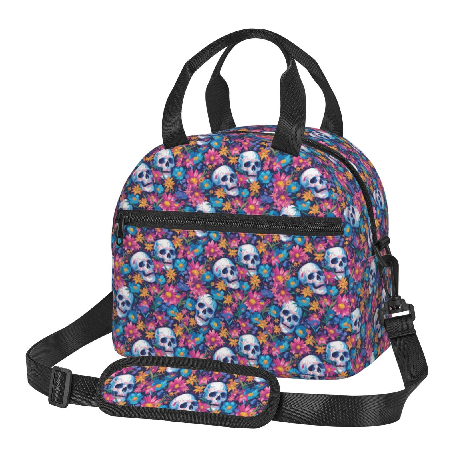 Sigee Skull Daisy for Reusable Lunch Box for Men/Women for Work, Office ...