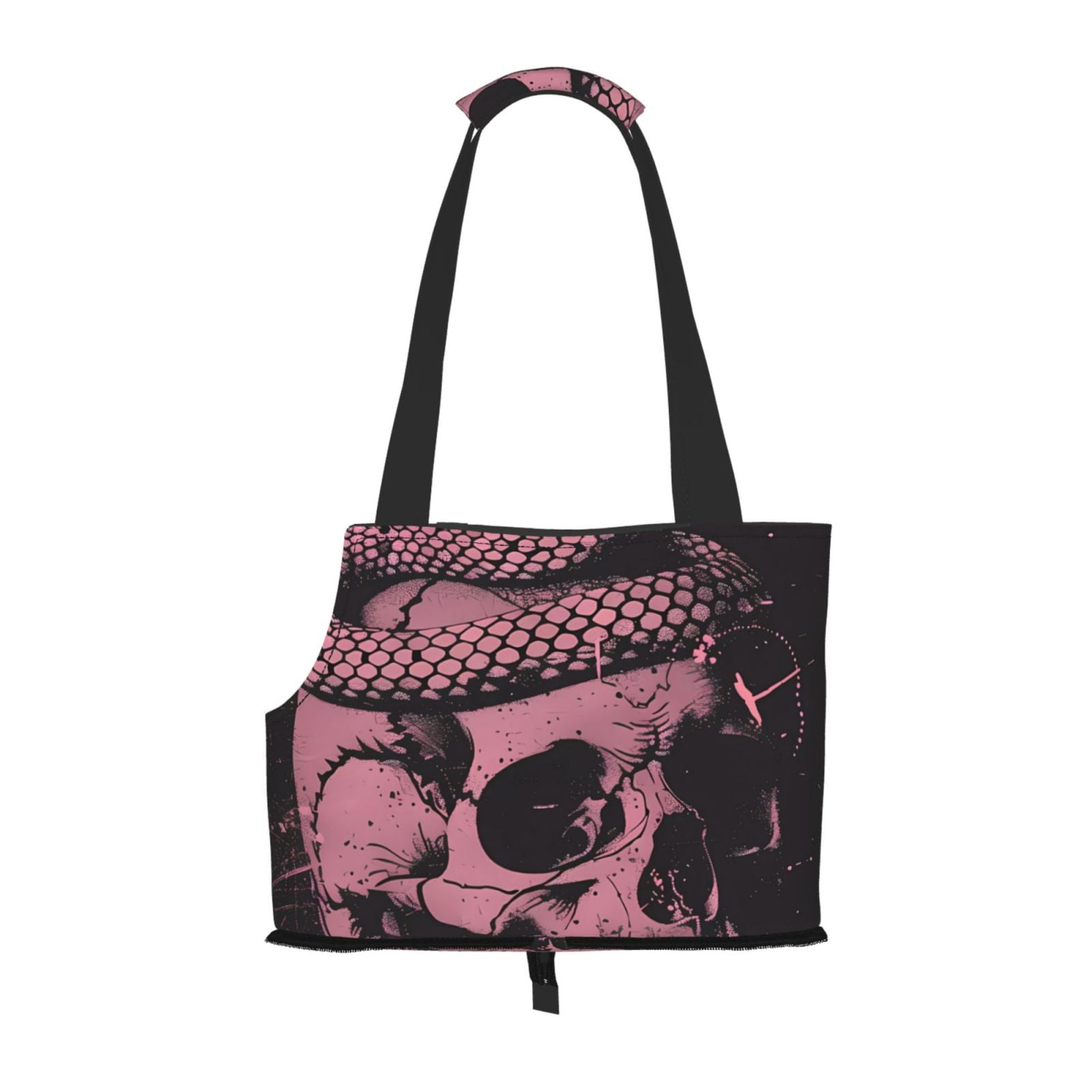 Sigee Skull and Snake Art for Pet Carrier Bag for Puppy with Pockets ...