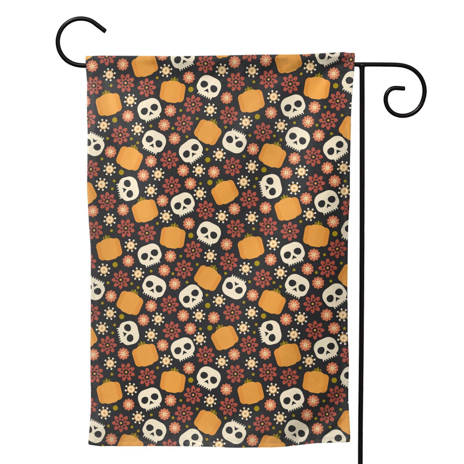 Sigee Skulls for Live Happy Decorative Small Garden Flag,Double Sided ...