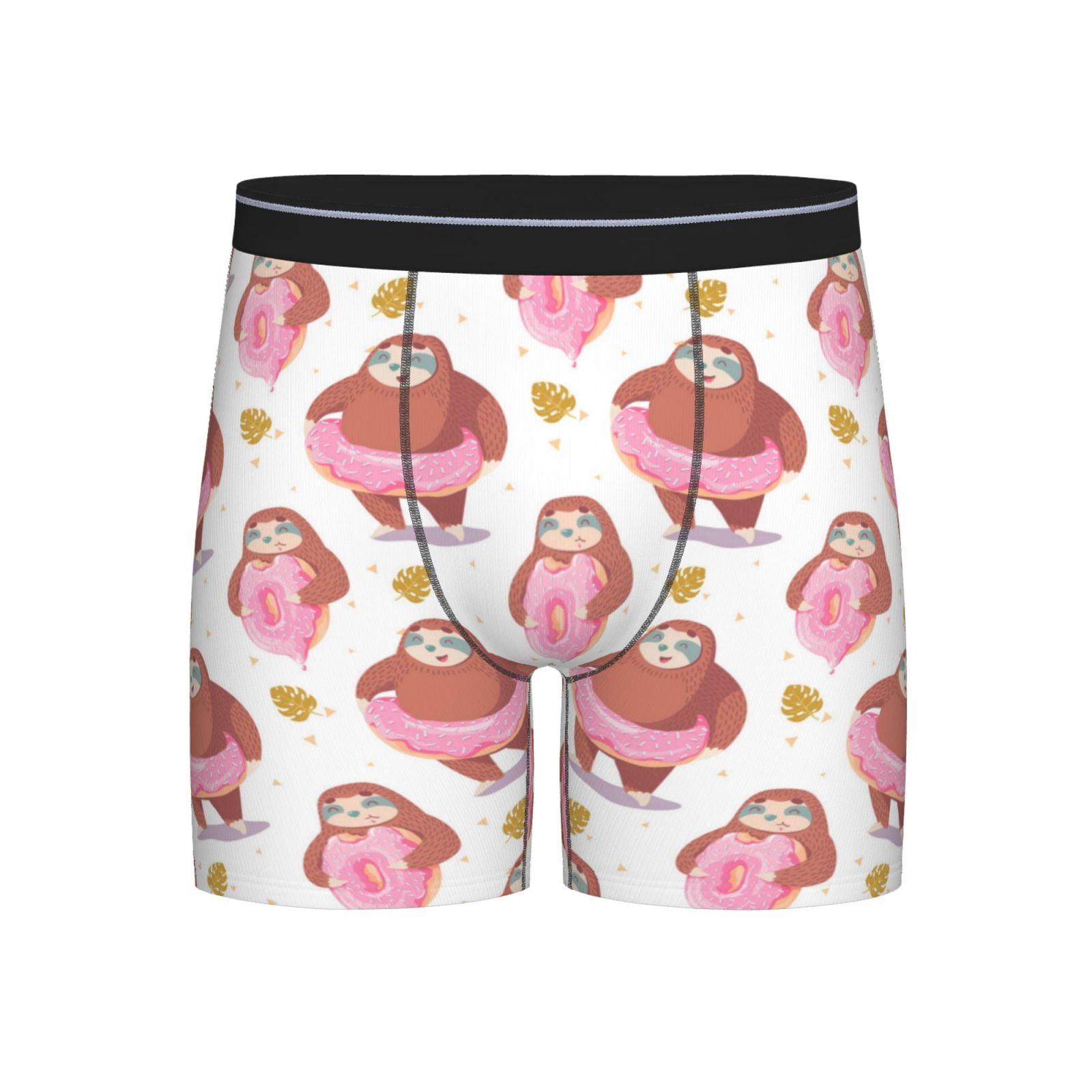 Sigee Sloth with Donuts1 for Men's Boxer Briefs,Moisture Wicking and ...
