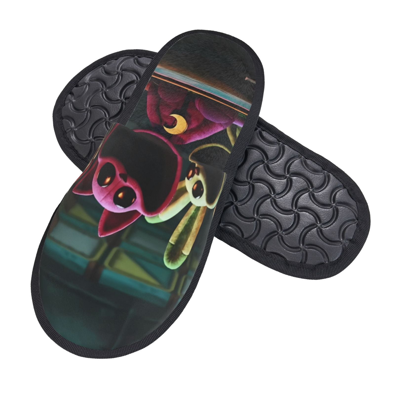 Sigee Smiling Critters (2) for Cozy Furry Slippers Super Soft Indoor ...