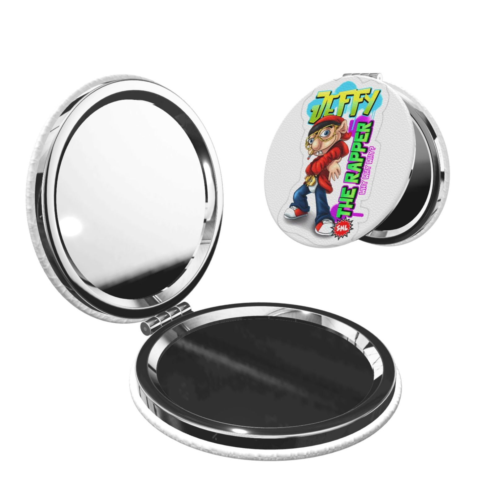 Sigee Sml Jeffy Ay Print Portable Pocket Makeup Mirror Handbag Pocket ...