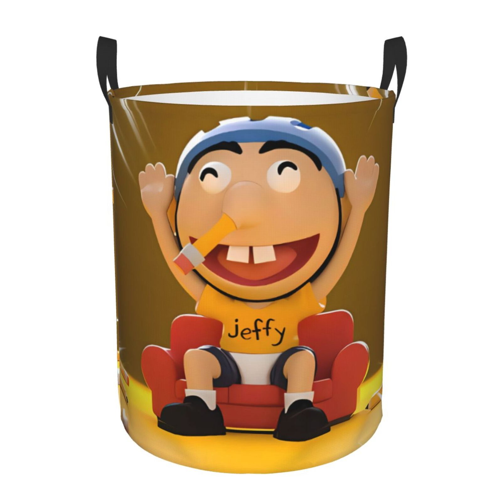 Sigee Sml Jeffy V Print Basket for Clothes Basket for Living Room Bedroom Boys and Girls Hamper ...