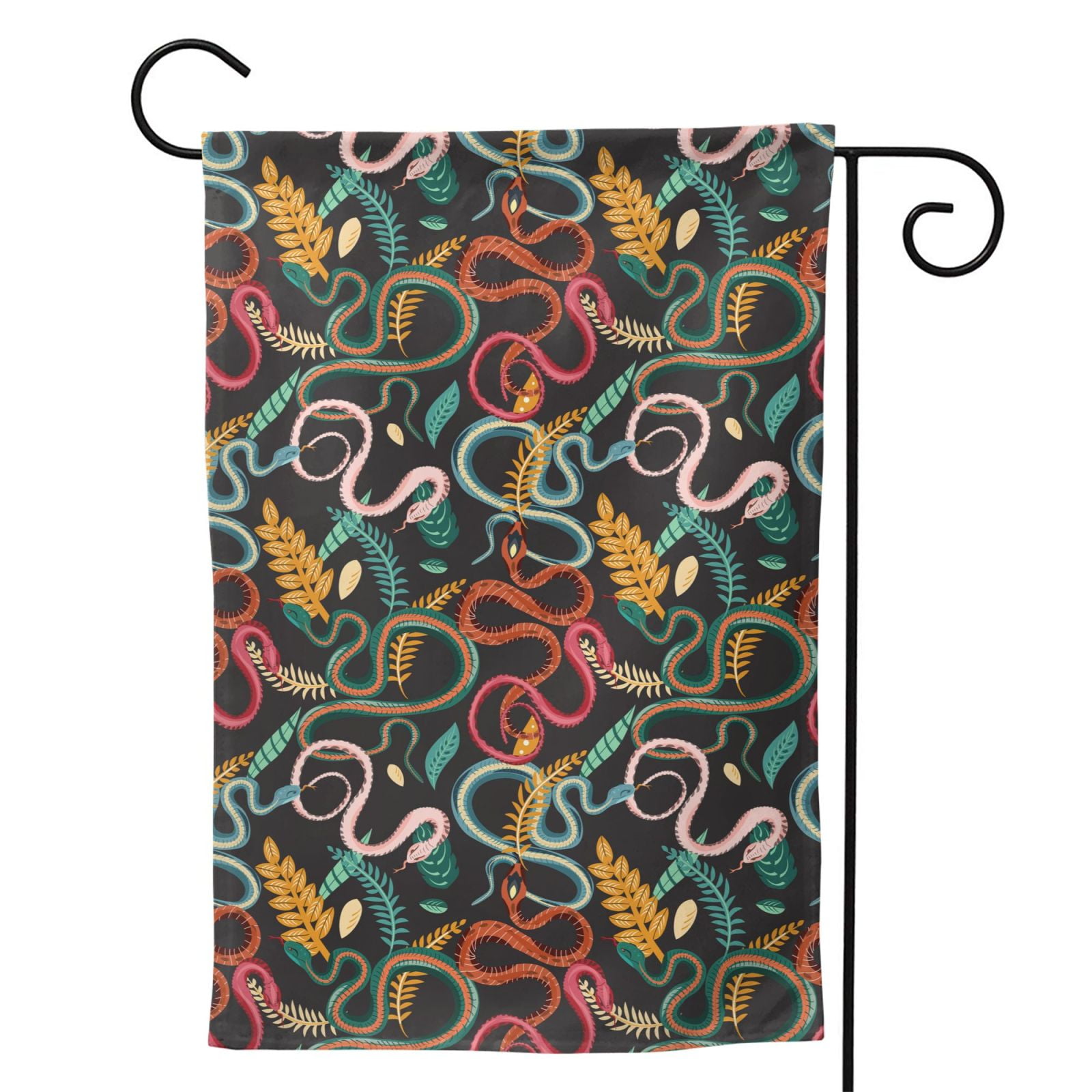 Sigee Snake And Flower for Live Happy Decorative Small Garden Flag ...