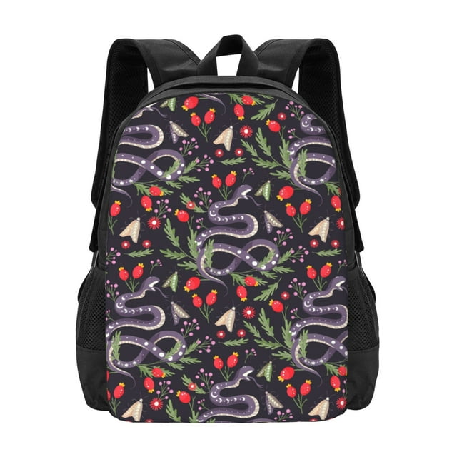 Sigee Snakes And Snake Fruit for Simple large capacity backpack Travel ...