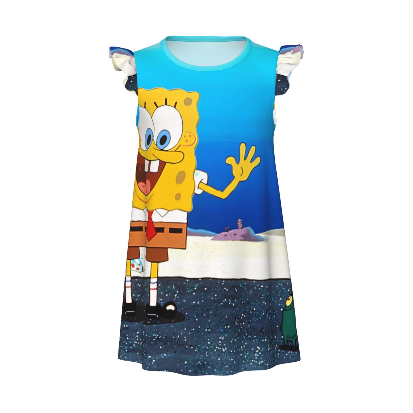 Sigee SpongeBob SquarePants Bf for Girls Sleepwear, Night Sleep Dress ...