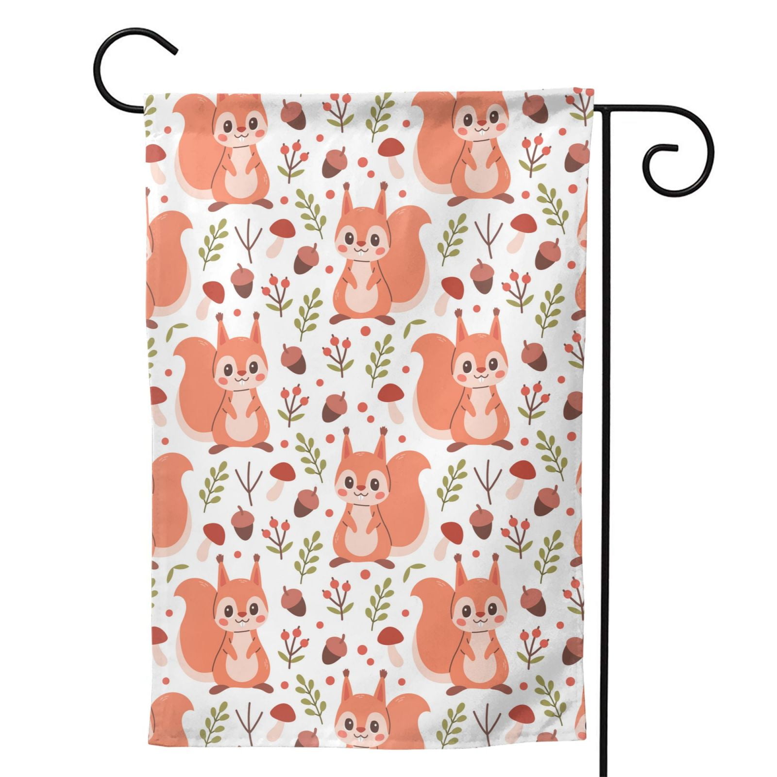 Sigee Squirrel And for Live Happy Decorative Small Garden Flag,Double ...