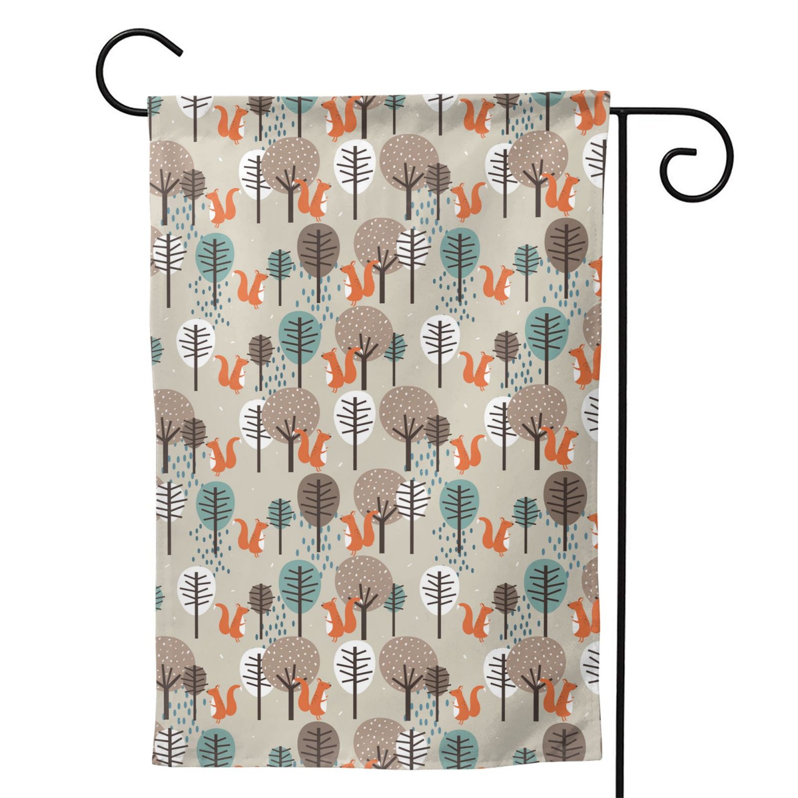 Sigee Squirrels and Trees for Live Happy Decorative Small Garden Flag ...
