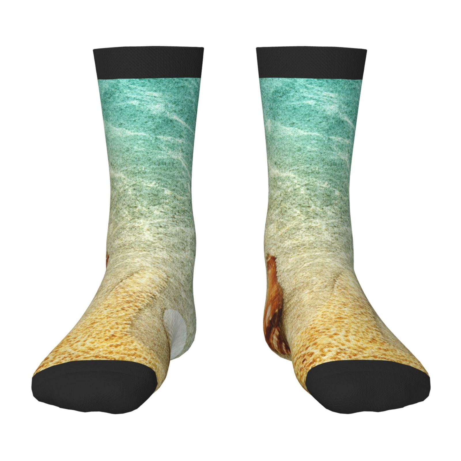 Sigee Starfish And Seashell On The Beach for Premium Children's Socks ...