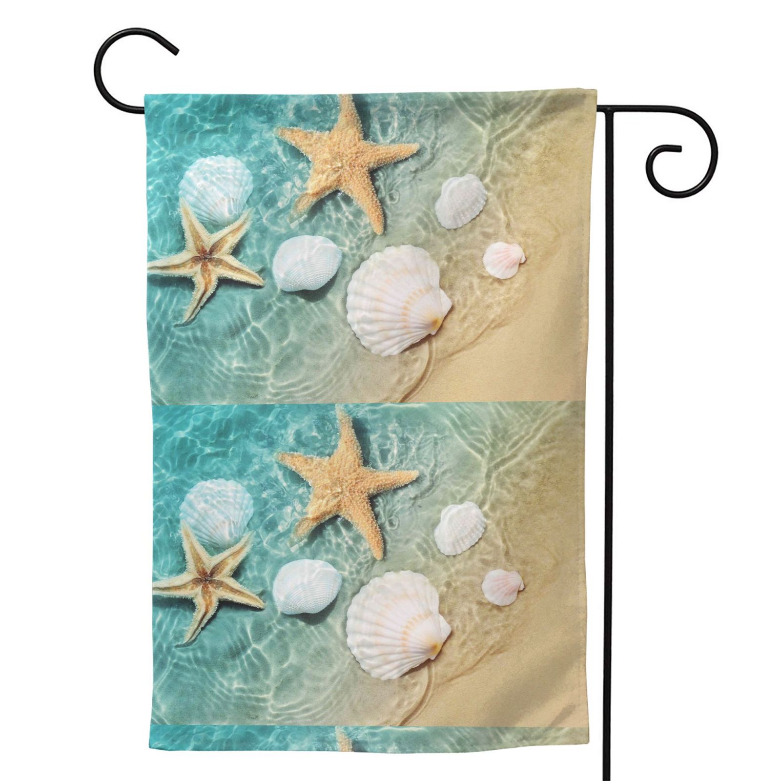 Sigee Starfish And Seashell for Live Happy Decorative Small Garden Flag ...