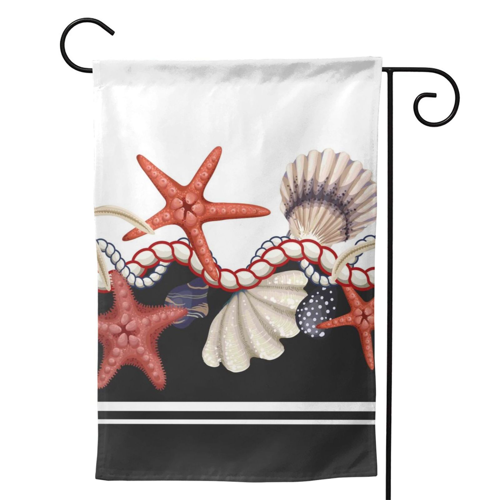 Sigee Starfishes Shells for Live Happy Decorative Small Garden Flag ...