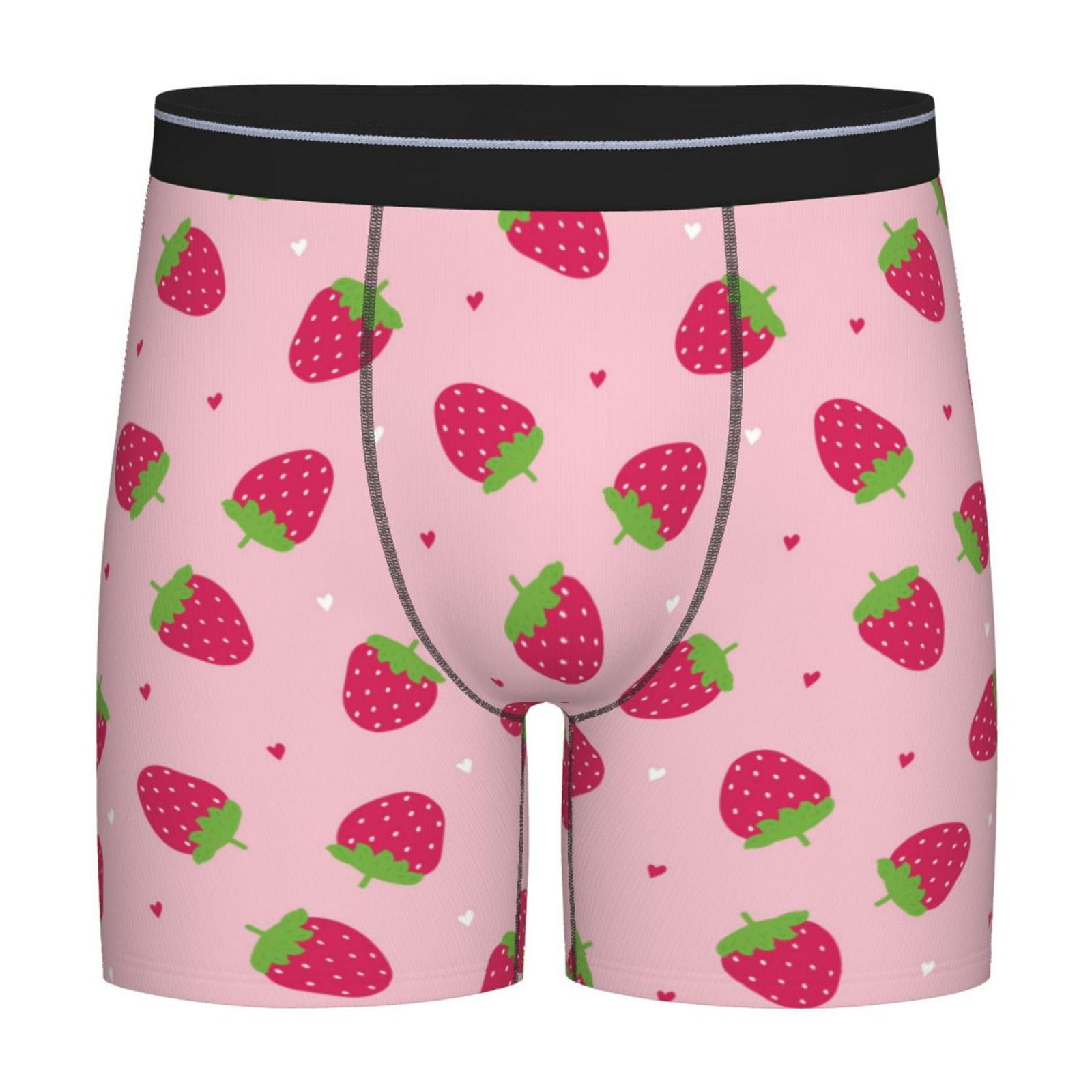 Sigee Strawberries for Men's Boxer Briefs,Moisture Wicking and ...