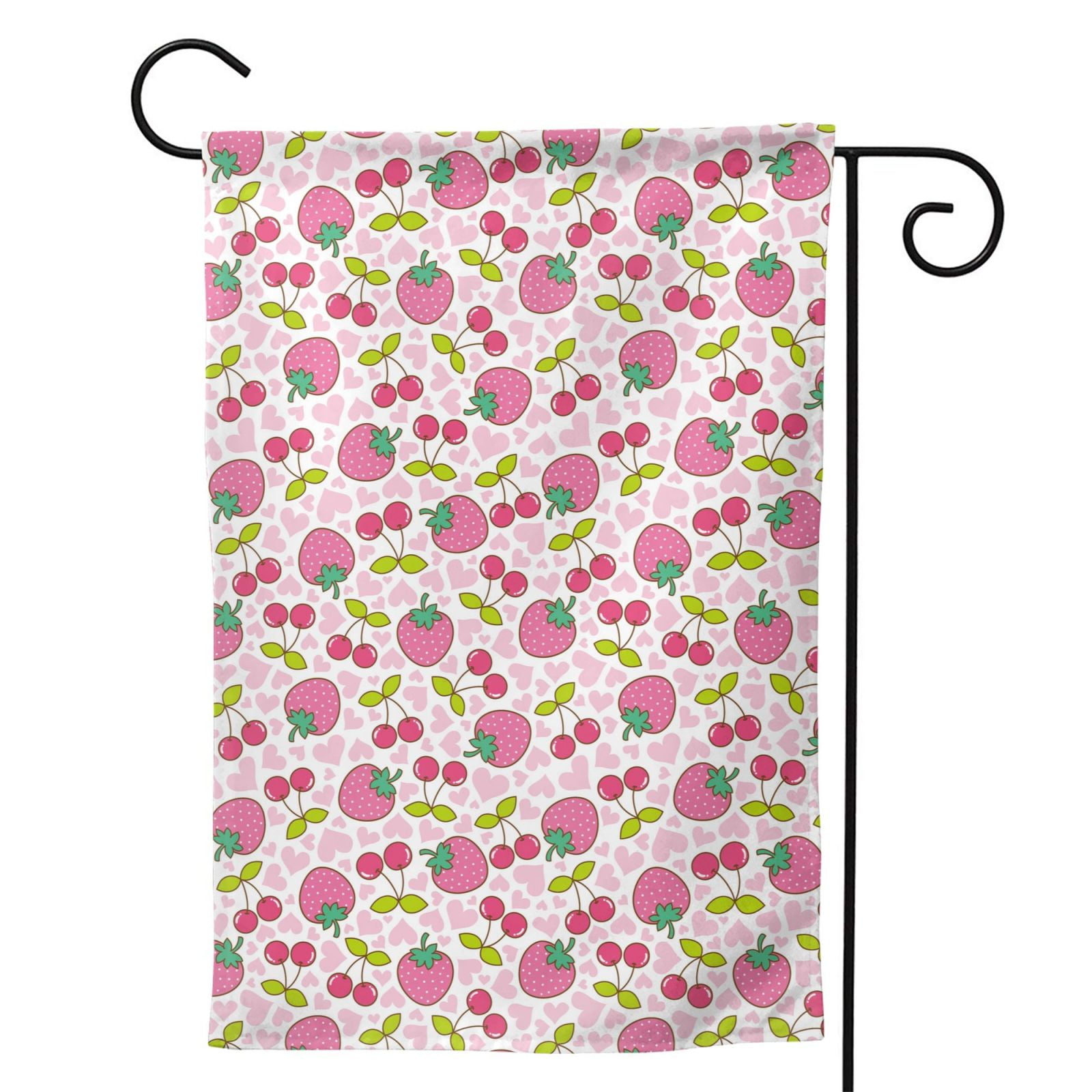 Sigee Strawberry And Cheery for Live Happy Decorative Small Garden Flag ...