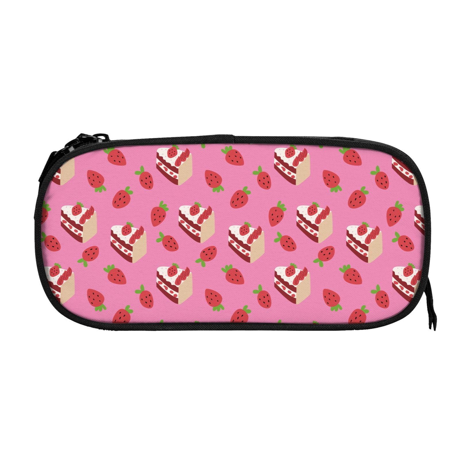 Sigee Strawberry Cake for Portable Pencil Pouch with Zipper for ...