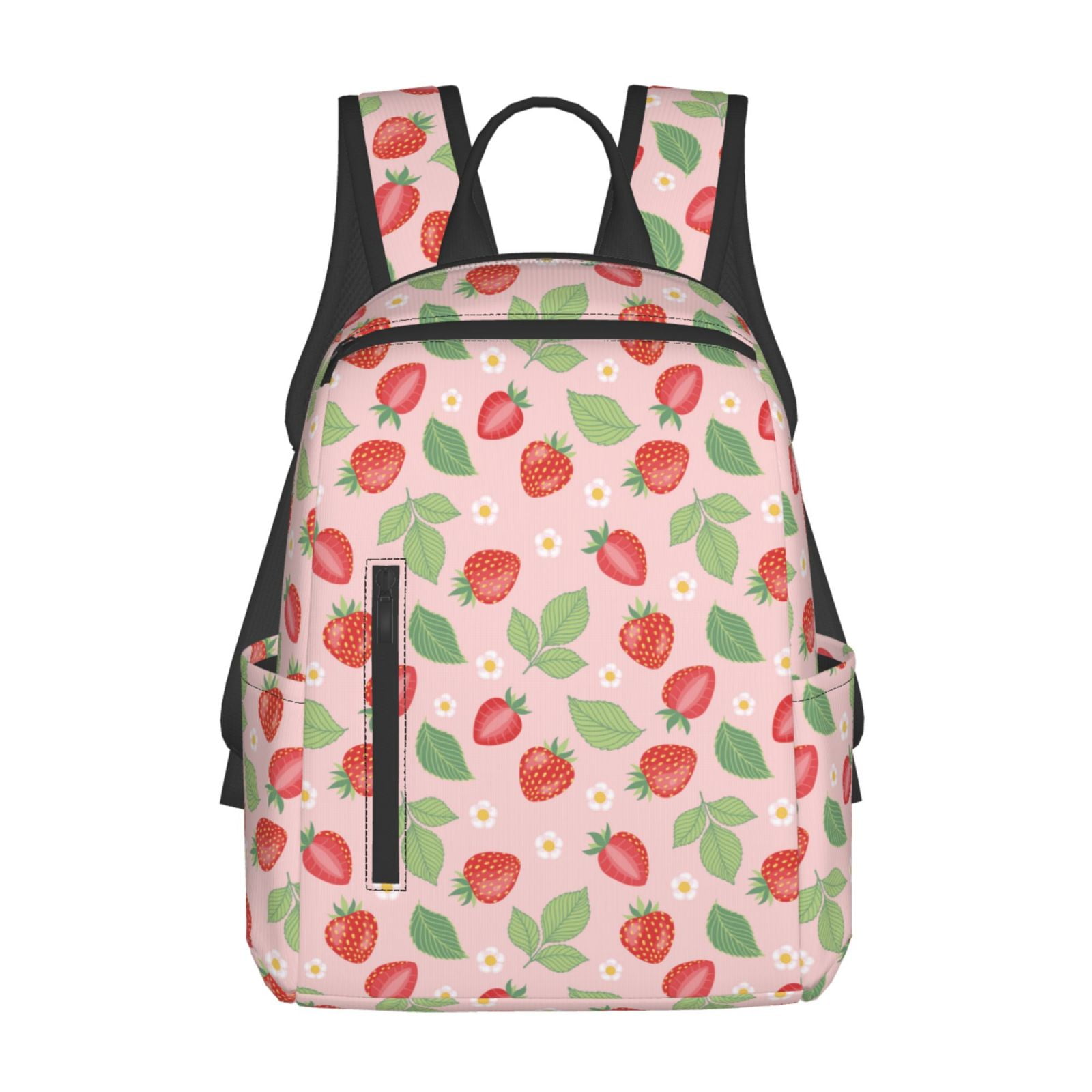 Sigee Strawberry Floral for Lightweight Backpack for Hiking, Camping ...