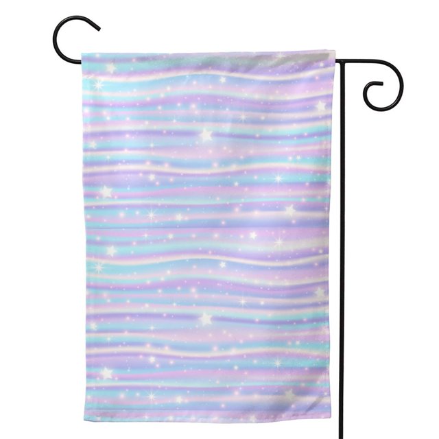 Sigee Striped Gradient for Live Happy Decorative Small Garden Flag ...